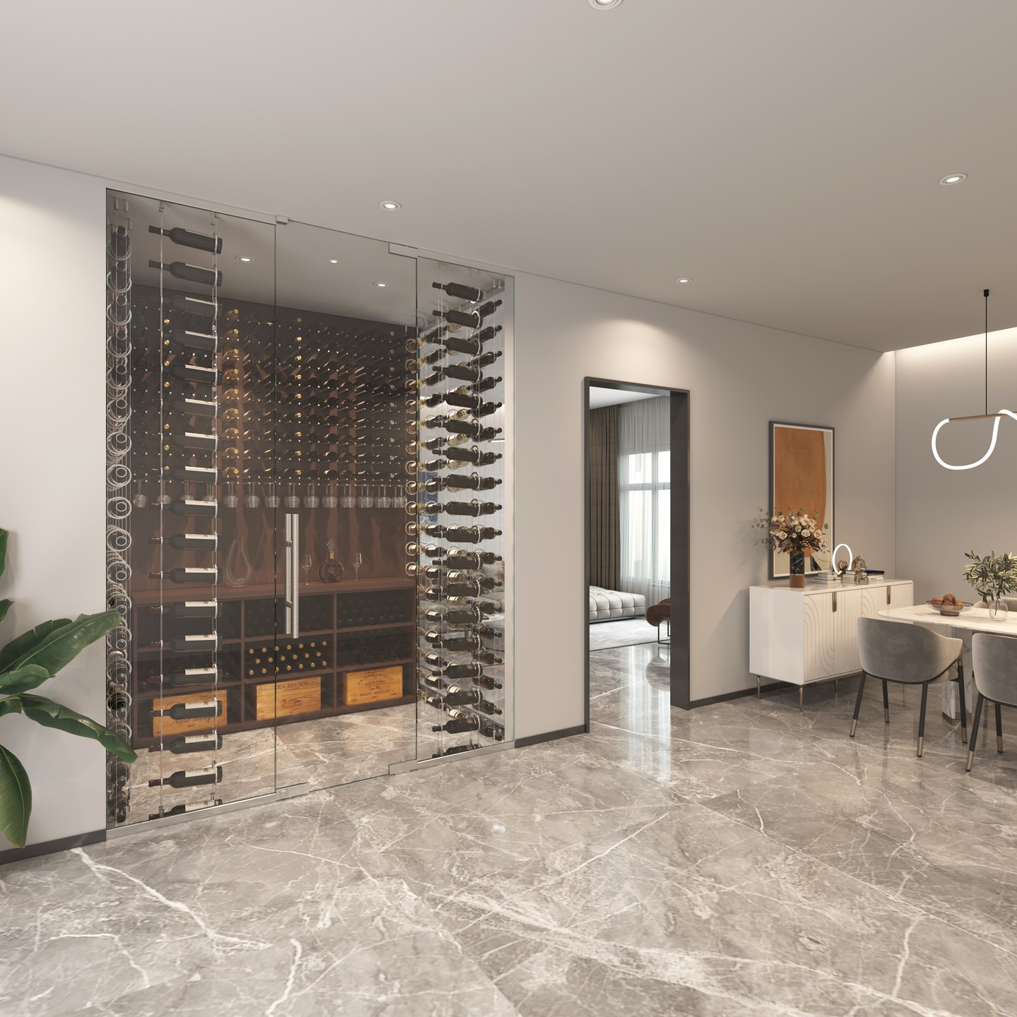 The London Wine Cellar - Custom Cables Wine Cellar